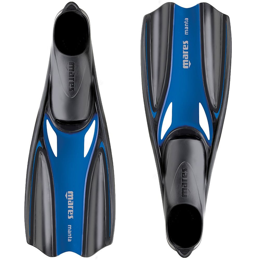 MARES Fins Manta Full Foot Reflex Blue – Aquaventure Whitetip Dive Supply